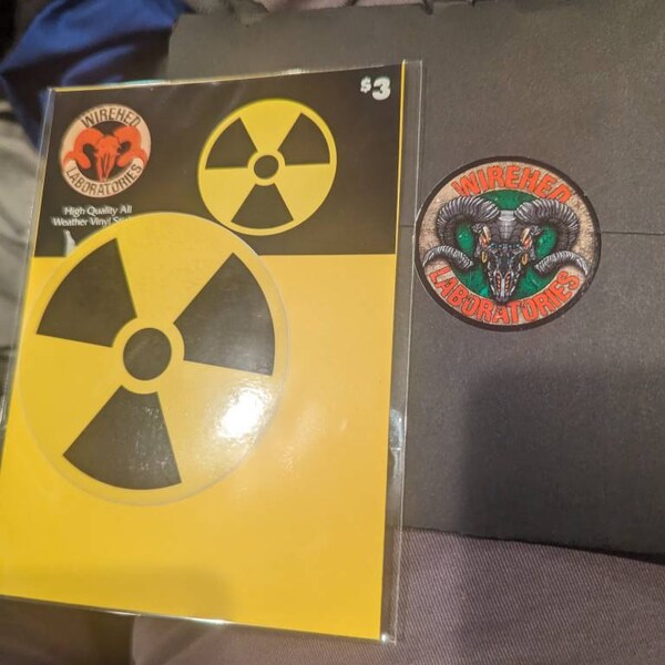 Radiation Warning Vinyl Sticker! Waterproof Yellow Trefoil Hazard ...