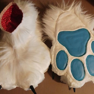 Fursuit Outdoor Feet paws shoes Custom Any color Cute Fluffy | Etsy