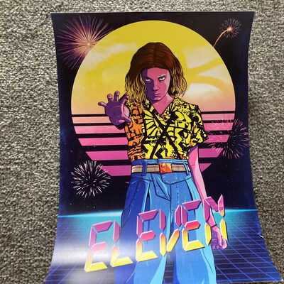 Eleven A3 A4 Poster Print Retro 80s 11 Wall Print Fan Made Digital ...