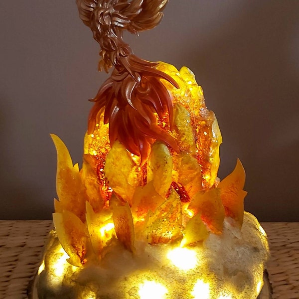 Emlems Large Phoenix Silicone Mould Food Safe for Cake Toppers, Resin ...