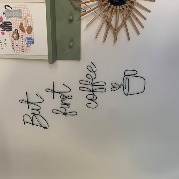 GOOD NIGHT Wire Word / Handmade Sign / Wall Wire Sign / Home Decor ...