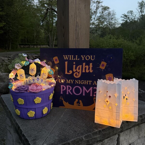 Tangled HOCO Proposal Sign, Homecoming 2025, Homecoming Proposal Poster ...