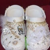 Custom Bling Wedding Crocs, Bride Crocs, Custom Wedding Gift, Bridal ...