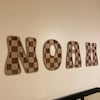 Boys Room Decor Large Checkered Letter, Boys Skater Nursery Wall Art ...