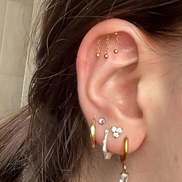 14G Sterling Silver Heart Belly Button Clicker - S925 10mm Navel Belly Hoop Belly Clip Ring ...