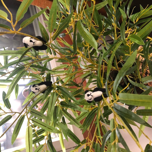 Tiny Panda Bear Mini Panda Bear Miniature Panda Bear Plush Panda Bear ...