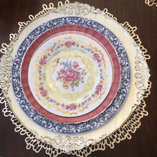 Antique Victorian Porcelain Small Decorative Plates Neoclassical Scenes ...