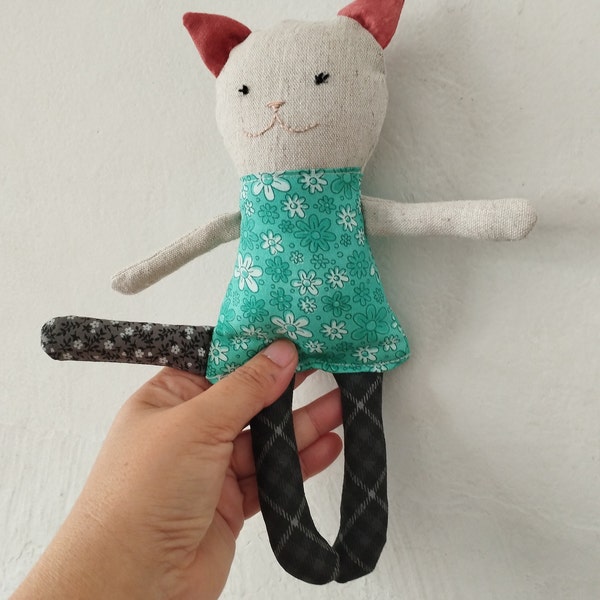 Cat Stuffed Animal Sewing Patterns . Stuffed Cat Cloth Doll Patterns ...