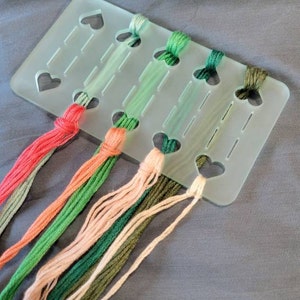 ACRYLIC Flower Thread Drops Floss Drops Organiser Drop for Cross Stitch ...