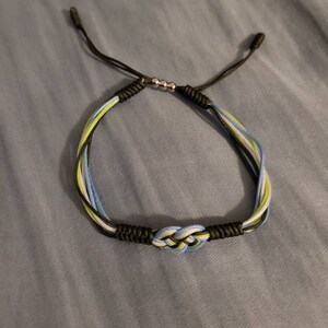 Silver Ribbon Awareness String Bracelet, Bracelet for A Cause ...