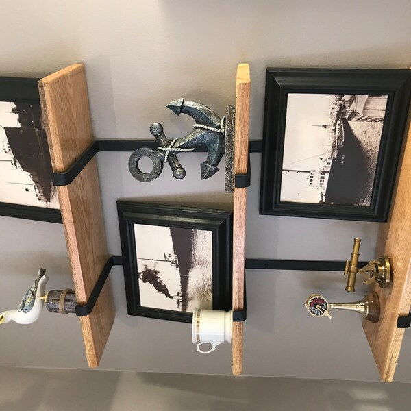 Triple Shelf Bracket - Heavy Duty Metal Shelf Bracket, Multi Level ...