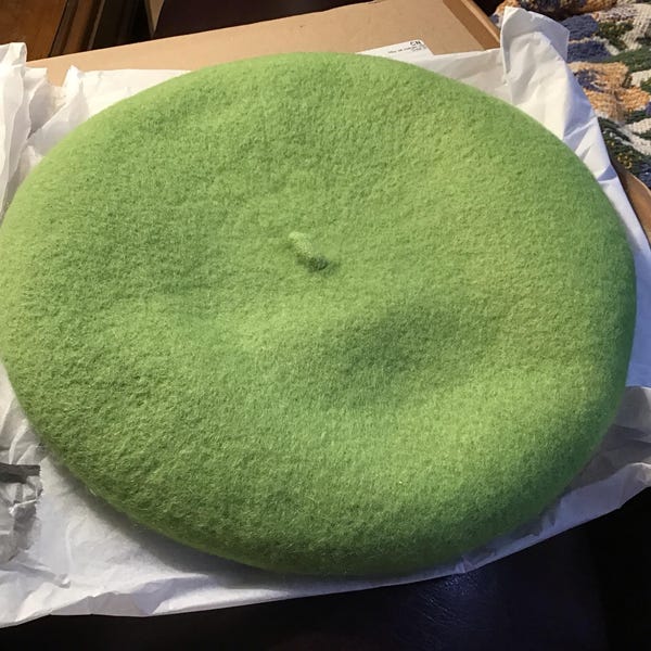 Soft Yellow Floral Beret, French Floral Beret, Silk Ribbon Flowers ...