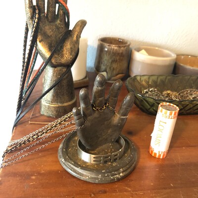 Antique 1920's Pointing Finger Advertising Sign, Antique Department ...