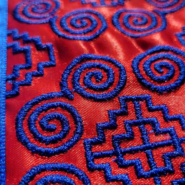 Custom Full Embroidery Hmong Graduation Sashes/stoles With SCHOOL LOGO ...