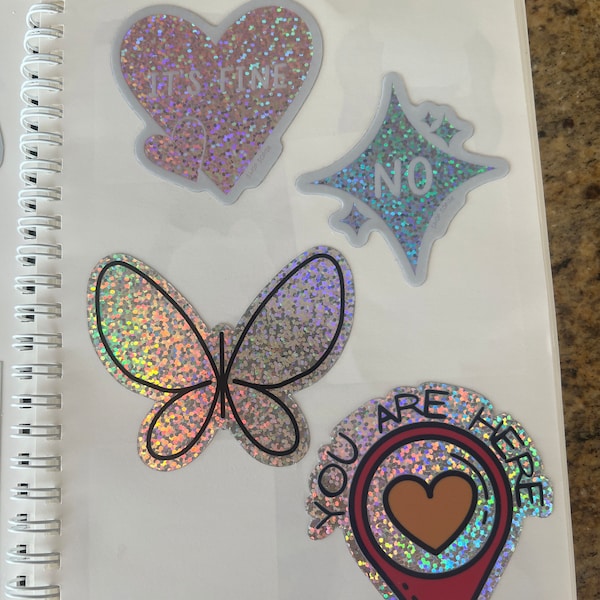 Glitter Babe Sticker | Waterproof | Holo Glitter Sticker | Pink Babe ...