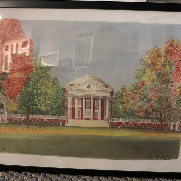 UVA Rotunda Watercolor, Limited Edition Print, Art, Painting, Archival ...