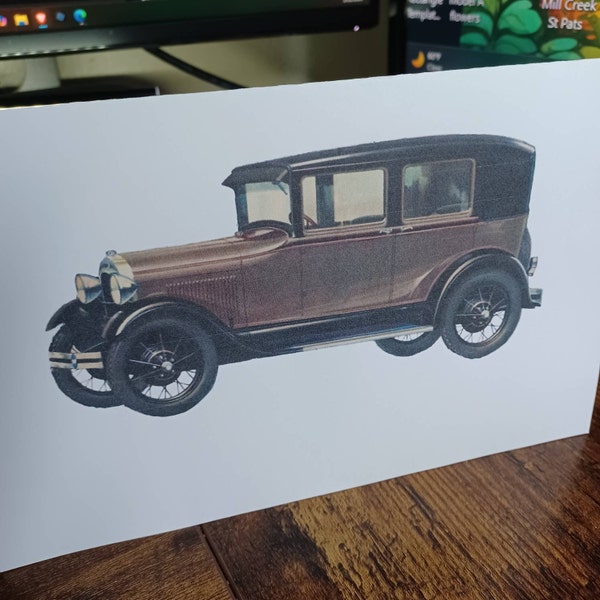 Set of 6 Ford Model A Classic Car Original VINTAGE Scans From Original ...
