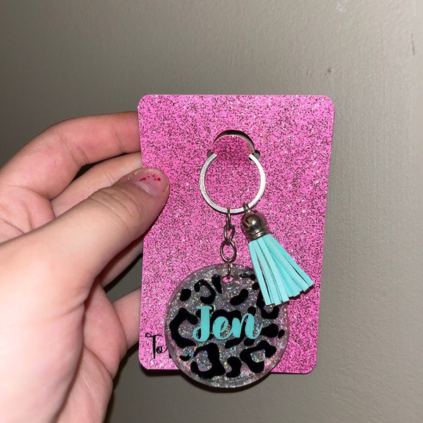 Keyring Display Card Svg, Keyring Display Card Template, Keychain ...