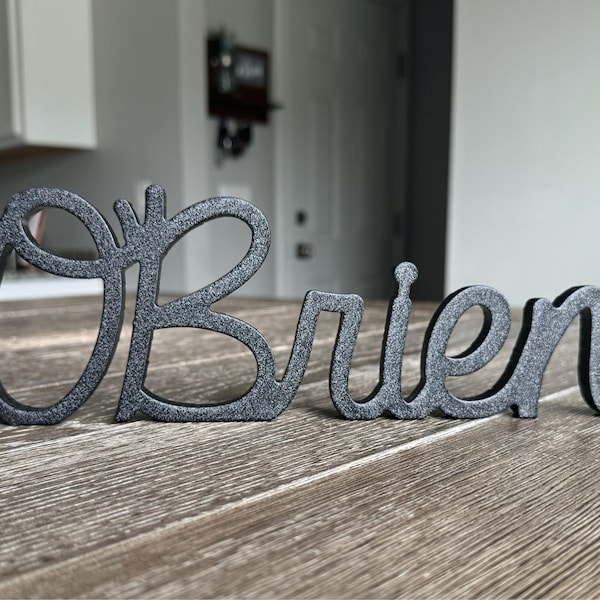 Custom Metal Sign: Thick Stand Alone Personalized Metal Name, Phrase ...