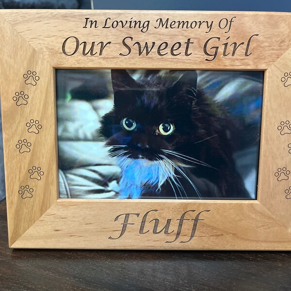 My Sweet Girl Cat Memorial Frame, in Loving Memory Pet Gift, Cat ...