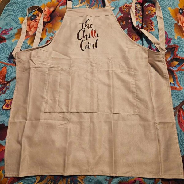 Custom Branded Aprons - 3 Colours Available | Triple Pouched Front Pocket and Adjustable Buckle ...