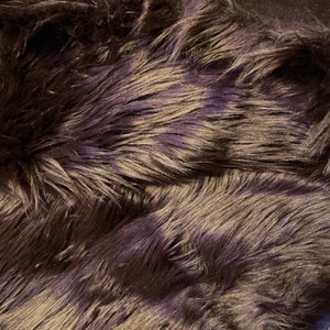 Sasha BLACK 2 Inch Long Pile Soft Luxury Faux Fur Fabric Fursuit ...