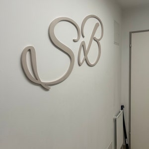 Extra Large Wood Letter, Initial Wall Hanging, Wedding Backdrop Letter ...