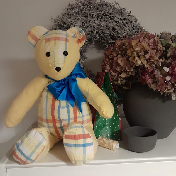 Memory Bear Sewing Pattern – DIY Keepsake Teddy Bear Template – PDF ...