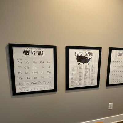 Print Writing Chart Classroom Poster or Homeschool Decor With Hanger ...