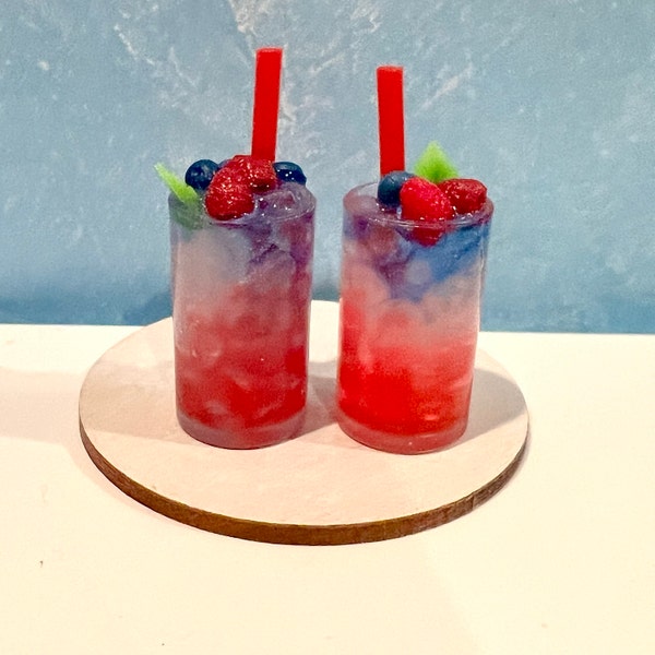 1:6 Playscale Tropical Drinks for Dolls, Elf Prop, Drinks for Dolls 10 ...