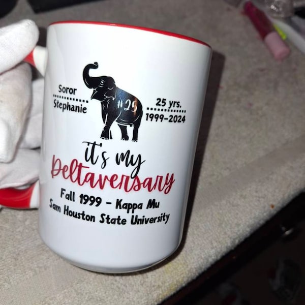 Personalized Deltaversary Coffee Mug, 11oz and 15oz Tea Mug, DST Gift ...