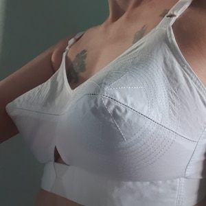 Encircled Bullet Bra Organic 100% Cotton Round Stitch Full Coverage ...