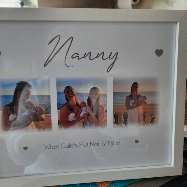 Nanny Photo Frame, Nanny, Nanna, Nan Gift & Framed Print - Etsy UK