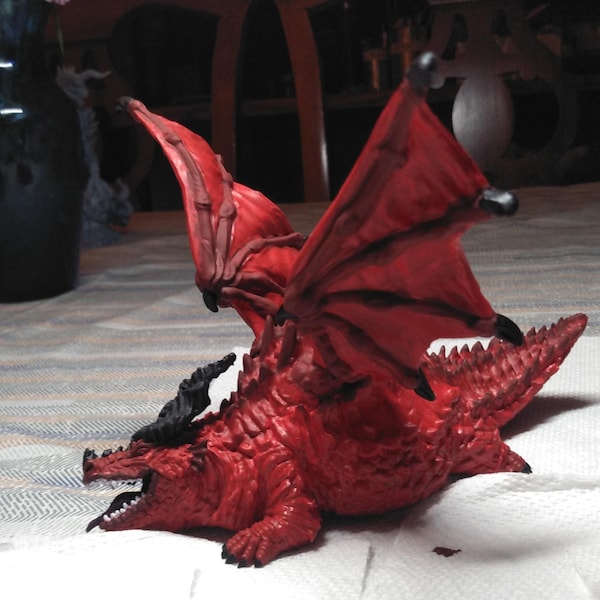 Themberchaud the Red Dragon Model for Dungeons and Dragons - Etsy