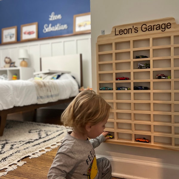Hand Crafted Toy Car Shelf Compatible With Hot Wheels and Match Box ...