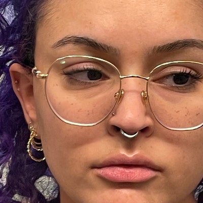 16g Surgical Steel Short Spikes Septum Ring/ Hinged Septum Hoop/ Daith ...