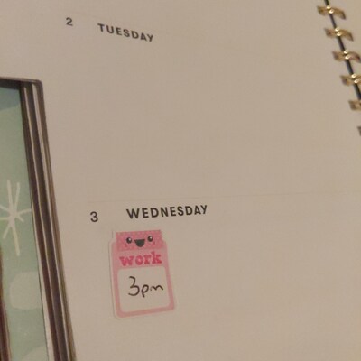 25 Cute Work Reminder Planner Stickers - Etsy