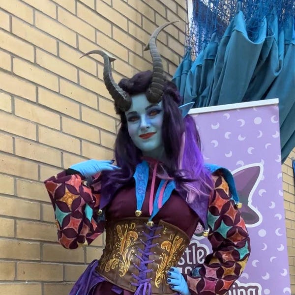 Devil Raphael Haarlep Incubus Horns Hand Painted Cosplay Replica Baldur ...