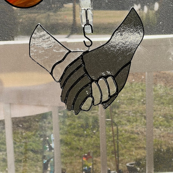 Holding Hands Memorial Stained Glass Pattern Digital Download Angel ...