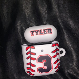 Baseball AirPod Case With Name and Number, Personalized Gift for ...
