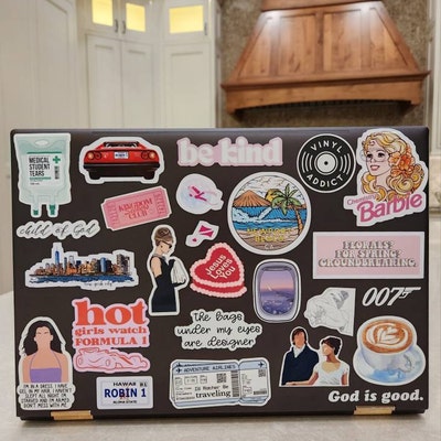 Chocolate Ice Cream Vinyl Sticker - Etsy