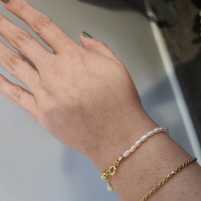 Real Freshwater Pearl Drop Earrings, Minimalist Pearl Dangle Earrings, Real Pearl Earrings ...