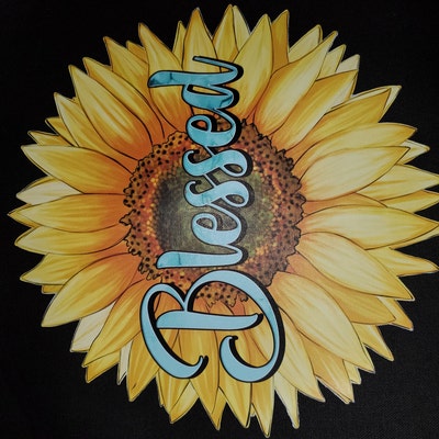 Blessed Sunflower Png, Blessed Png, Hand Drawing, Sunflower Png ...