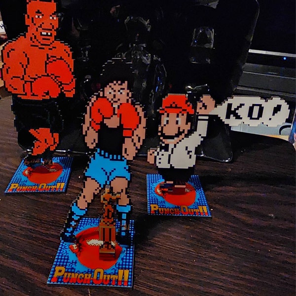 Mike Tyson's Punch-out Inspired Wooden Sprites | Retro Gaming Art - Etsy
