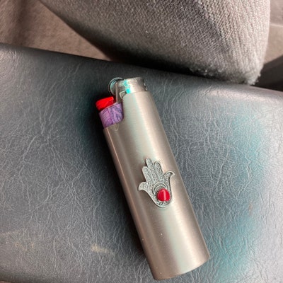 Premium Blank Lighter Cover / Sleeve / Case Silver, With Top Notch ...