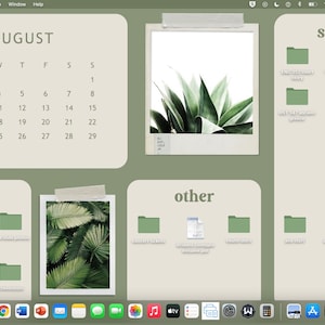 CALENDAR 2022 Desktop Wallpaper Green Desktop Organizer for Students ...