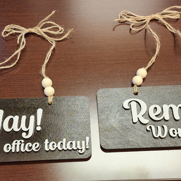 Office Door Sign | Out of Office Sign | Remote Working Sign | Meeting ...