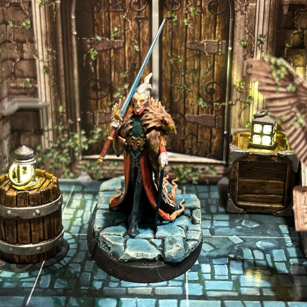 Column With Torch, LED Fantasy Miniatures, Light Effect, Dnd, TTRPG ...