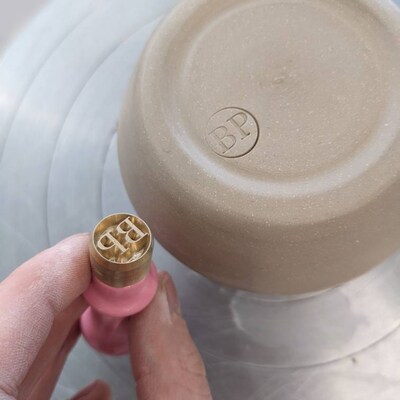 Personalized Ceramic Stamp, Custom Pottery Stamp, Pottery Signature ...