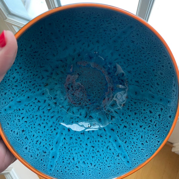 LARGE Handmade Ceramic Serving Bowl, One-of-a-kind, Wheel Thrown ...